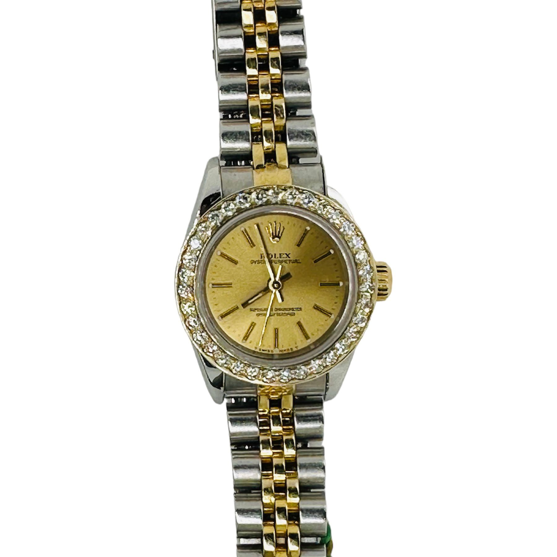 Ladies Rolex Oyster Perpetual 28mm with Diamonds & Two Tone Jubilee ...
